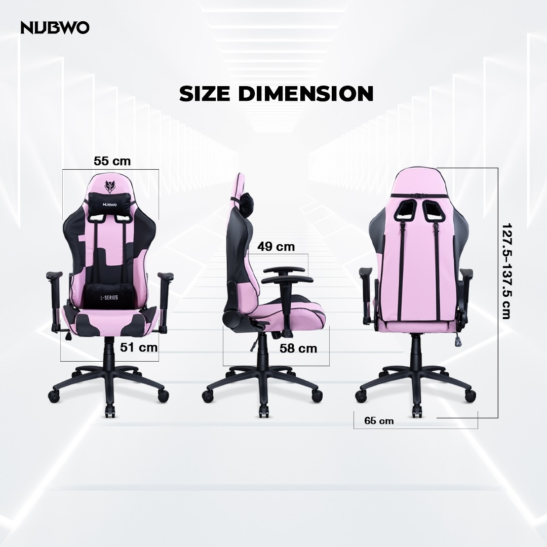 NUBWO เก้าอี้เกมมิ่ง Gaming Chair L011 ดีไซน์มินิมอล หมอนกำมะหยี่ มีให้เลือก 3 สี ประกัน 6 เดือน ...