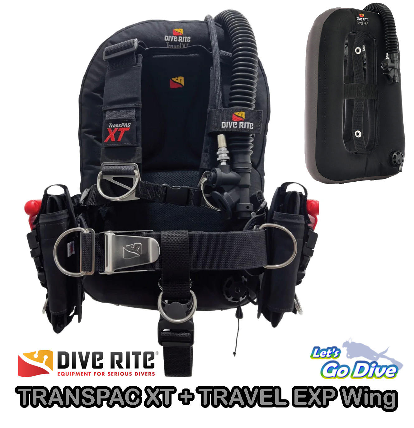 DIVE RITE 👉 TRANSPAC XT + TRAVEL Wing Set - BCD - อุปกรณ์ดำน้ำ SCUBA ...