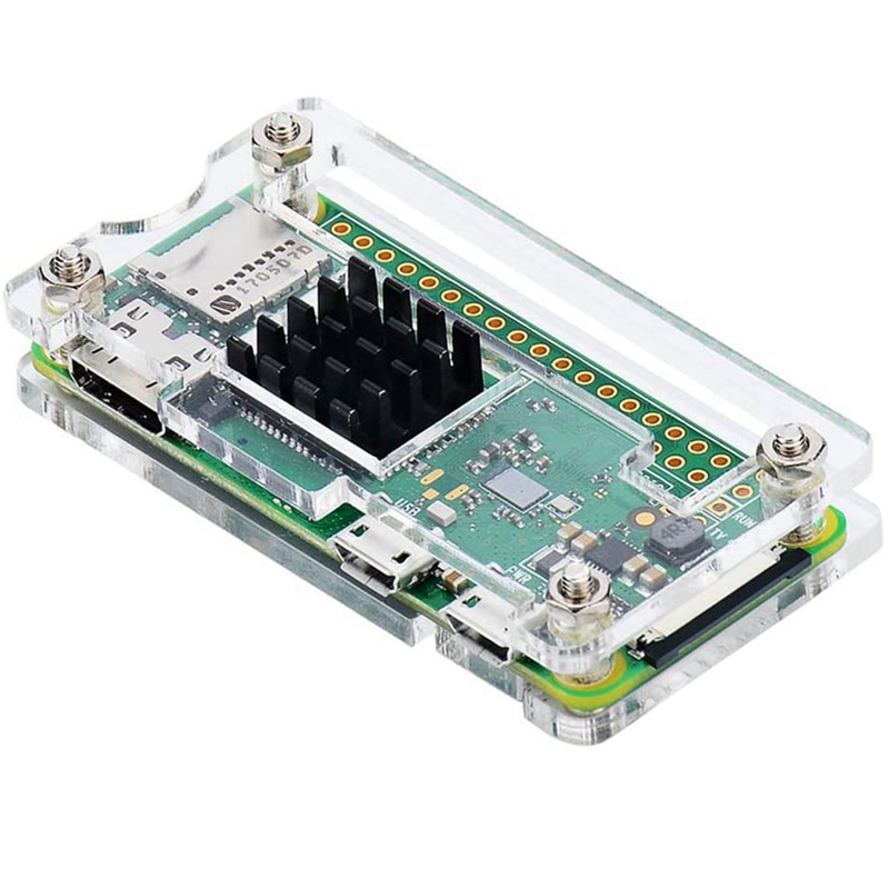Pi Zero Case, for Raspberry Pi Zero W Case Kit with Heatsink, Adapter ...
