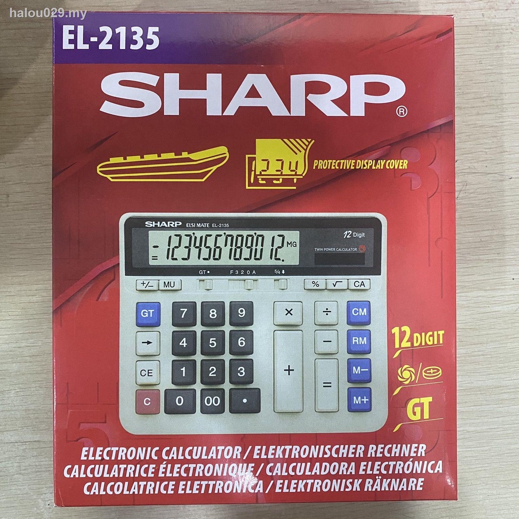 พร้อมส่ง Sharp Sharp เครื่องคิดเลข EL-2135 คอมพิวเตอร์ คีย์แบงค์ พิเศษ บัญชีทางการเงิน ...