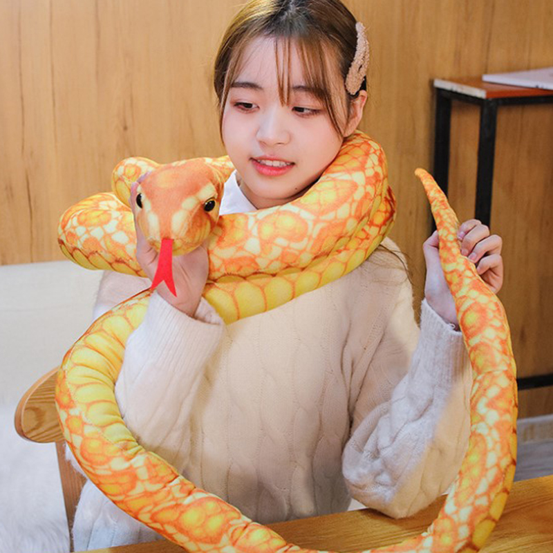 【Big Promotion】 Snake Plush Toy Soft Snake Whole Person Spoof Scary ...