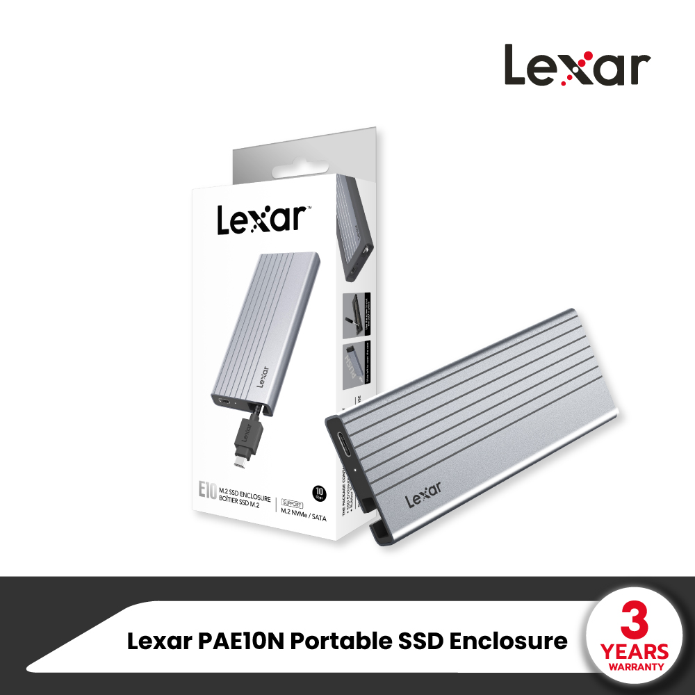 Lexar PAE10N Portable SSD Enclosure กล่องสำหรับแปลง NVMe SSD ให้เป็น ...