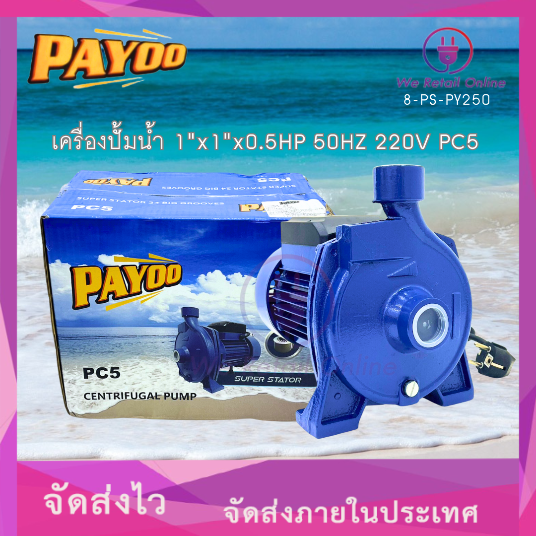 ปั้มน้ำ 1"x1"x0.5HP 50HZ 220V PC5 PAYOO | Lazada.co.th
