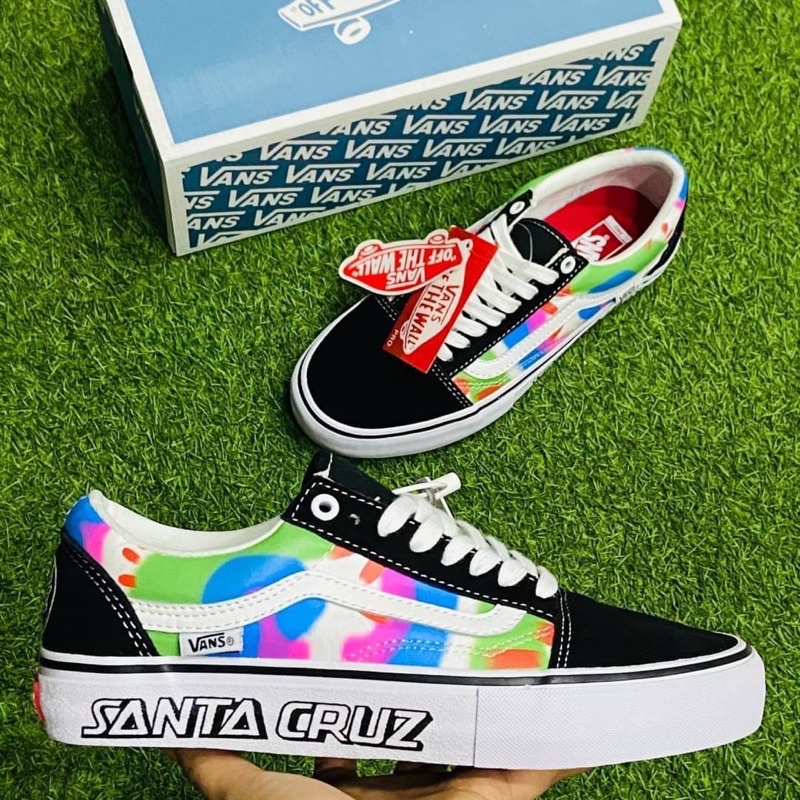 ถูกที่สุด!! (( Vans X Santa Cruz Old Skool Pro Tie Dye Skate Shoes ...