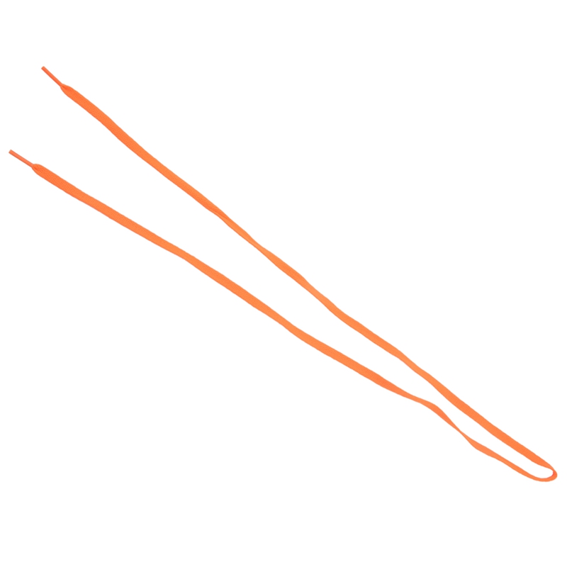 Trainers Replacement 8mm Wide Orange Flat String Shoelace Pair ...