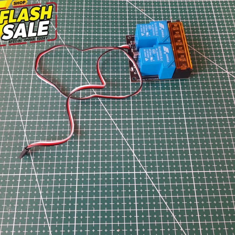 (รุ่นล่าสุด) Rc Relay Switch 30A 2Relay รีเลย์สำหรับรีโมท Flysky แรีโมท ...
