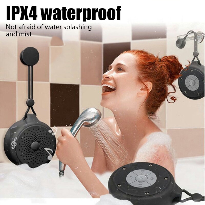 Wireless Bluetooth Suction Cup Speaker Stereo Indoor Bluetooth Audio ...