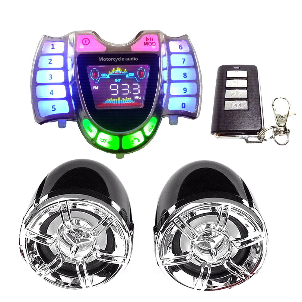 HY-008 มอเตอร์ไซค์ลำโพงบลูทู ธ การแต่งเพลงสเตอริโอระบบเสียงสเตอริโอกัน ...