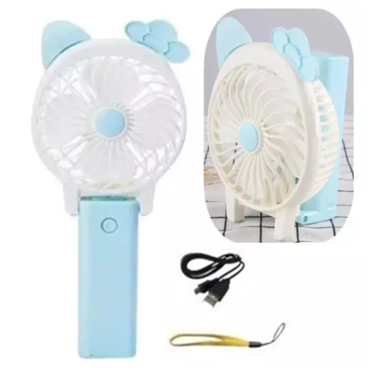 Cartoon Mini fan พัดลมพกพาขนาดเล็กชาร์จสาย USB ใส่ถ่านลมแรง ส่งฟรี ...
