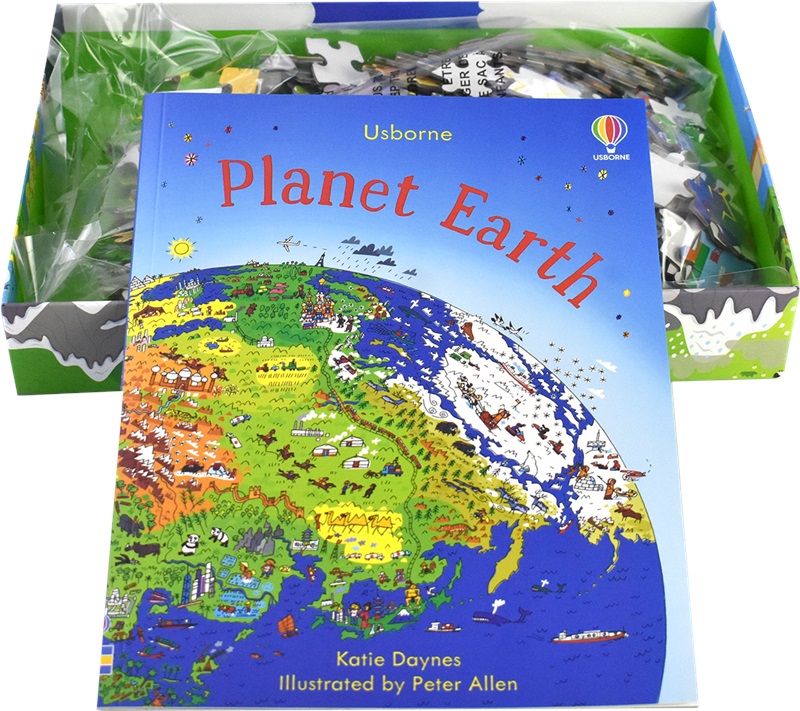 Usborne book and jigsaw planet Earth - xinfuda outlets - ThaiPick