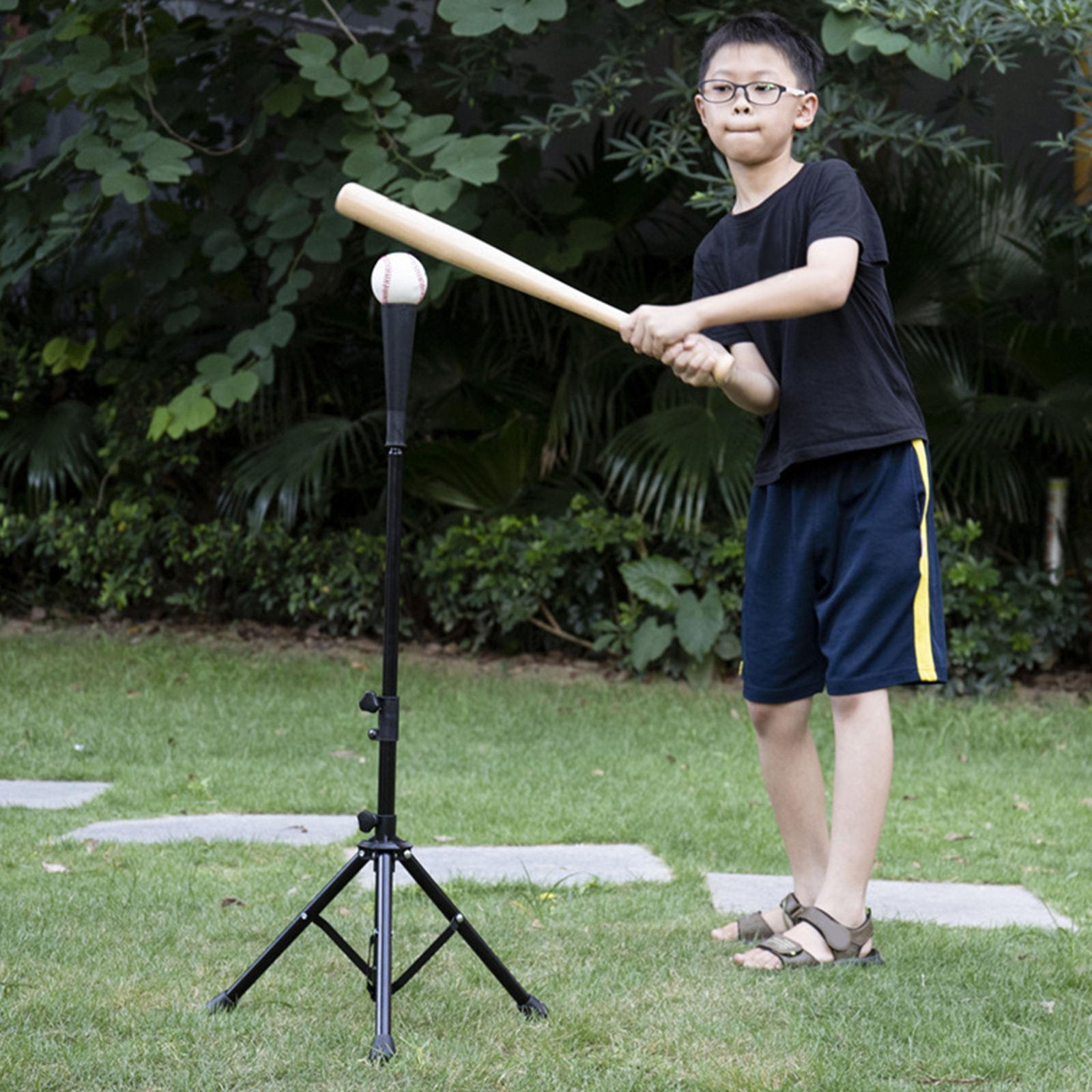 1Pc Adjustable Batting Tee Baseball Batting Tee Softball Tripod T Stand ...