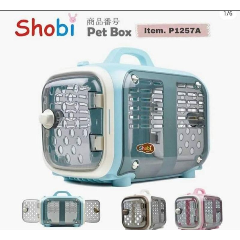 shobi บล๊อคเดินทางสำหรับสัตว์เลี้ยงเเบบใส มี3สี - Pet for Life - ThaiPick