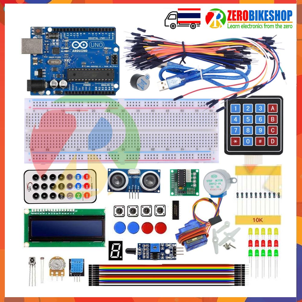 **พร้อมส่ง จากไทย** Arduino UNO R3 Project Basic Learning Kit ชุดเรียน ...
