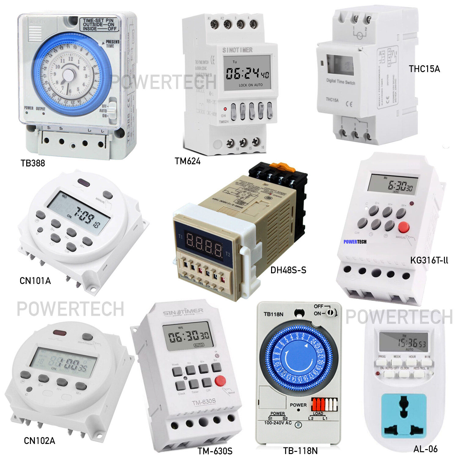 ไทม์เมอร์ Timer Switch DC AC นาฬิกาตั้งเวลา ไทม์เมอร์ดิจิทัล Kg316T -ll ...