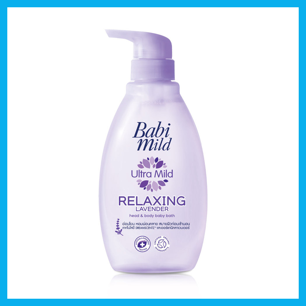 Babi Mild Ultra Mild Relaxing Lavender Head Body Baby Bath 380ml ...