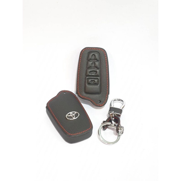 Keychain Key case หุ้มกุญแจ รถยนต์ ( แบบหนัง ตัวรีโมท 4 ปุ่ม ) รถ ...