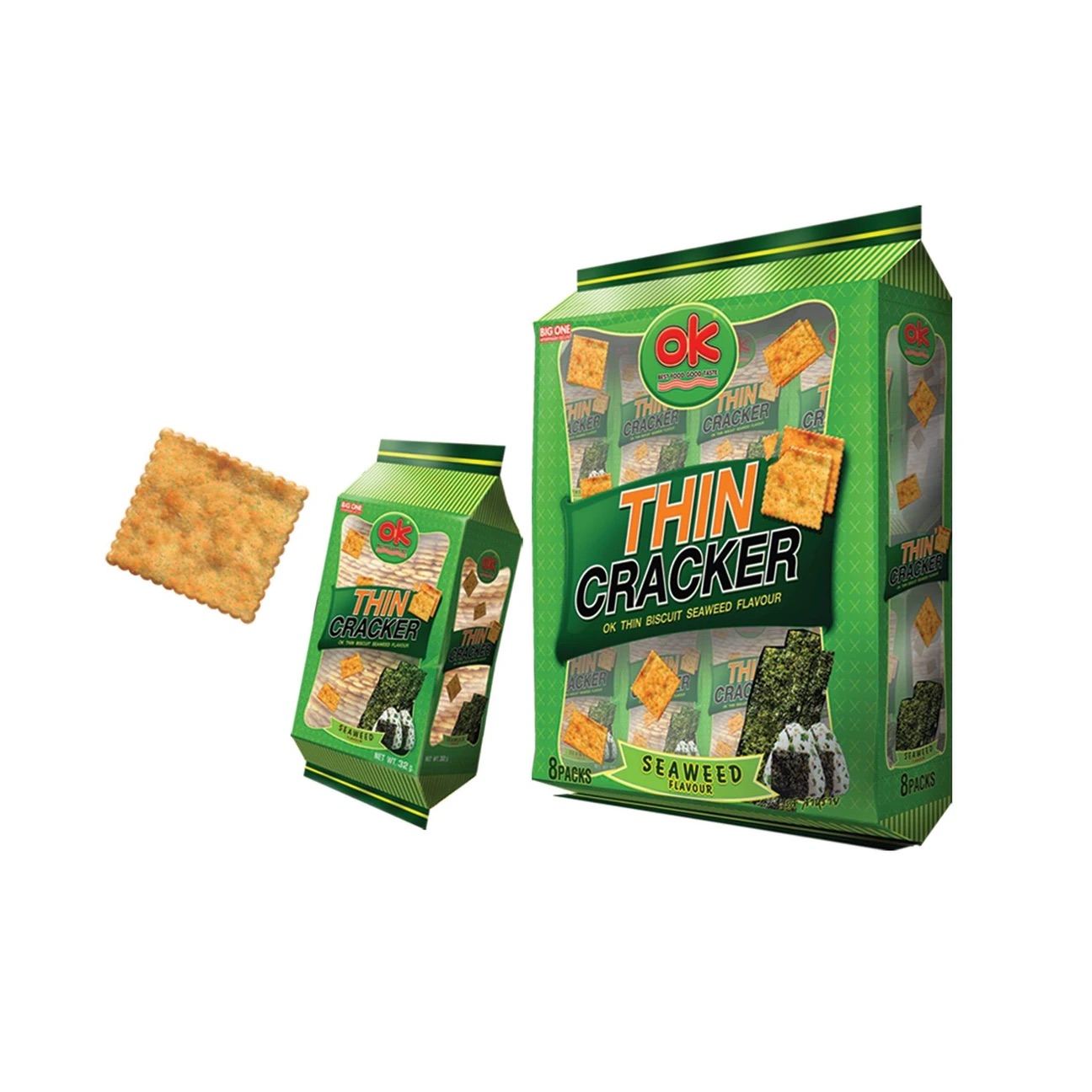 OK Thin Cracker 256g โอเค ทิน แครกเกอร์ ขนมปังกรอบ | Lazada.co.th