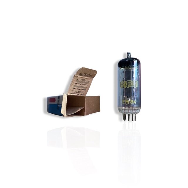 หลอดตาแมว EM84 RFT Magic Eye NOS Vacuum tube Valve PACK 1 ชิ้น Tube with triode amplifier ...