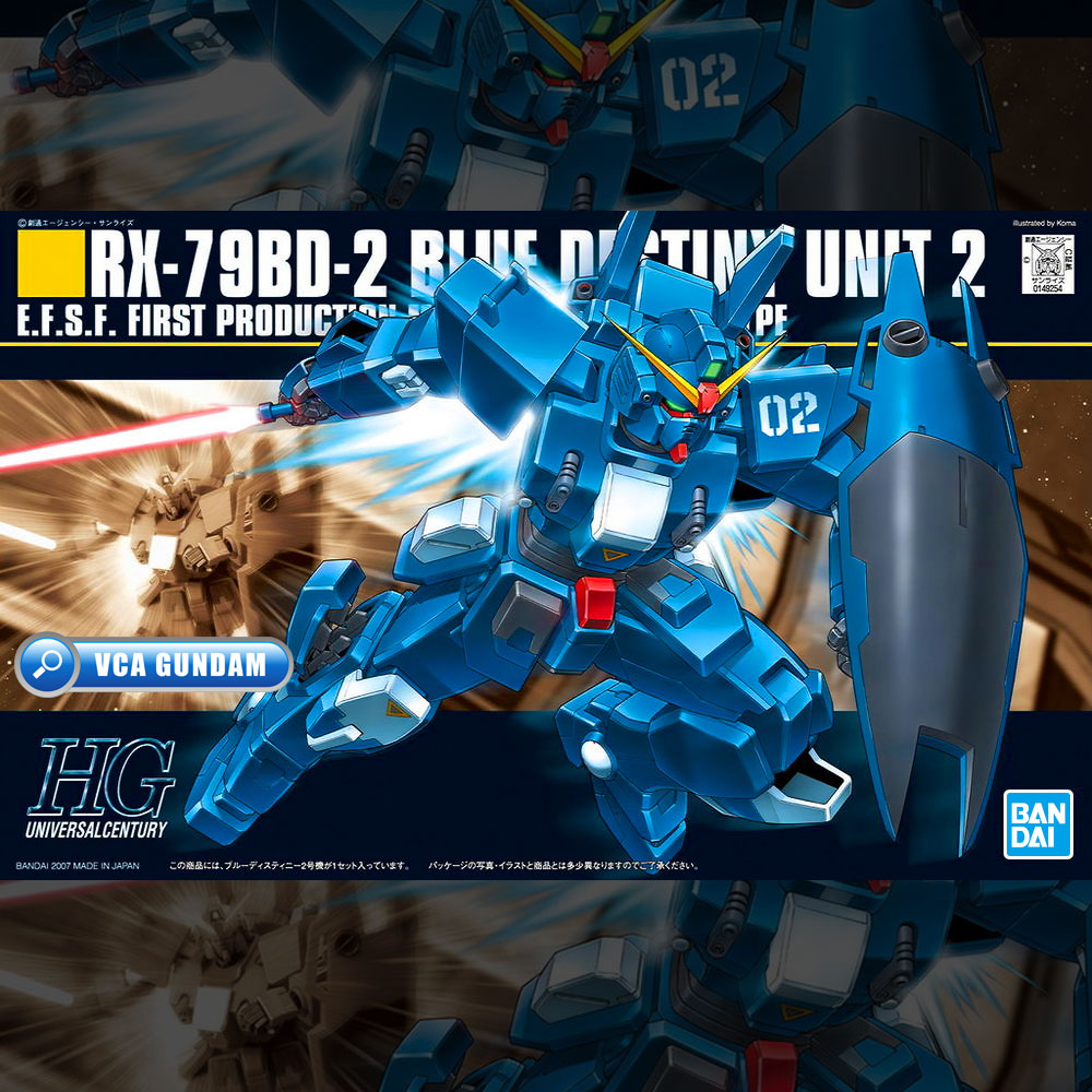 BANDAI GUNPLA HIGH GRADE HG 1/144 BLUE DESTINY UNIT 2 โมเดล กันดั้ม กัน ...
