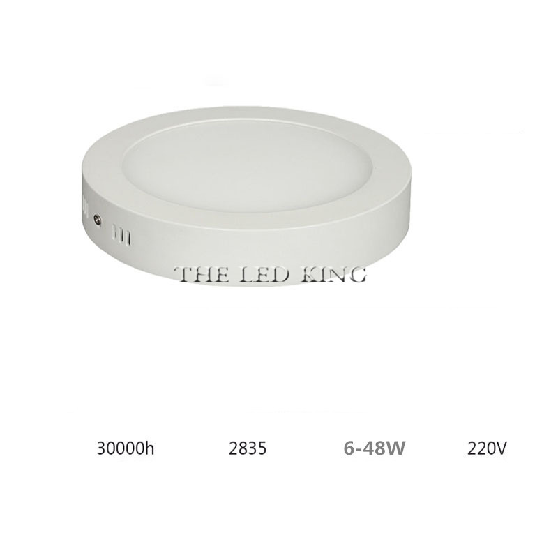 Ultra Thin 12W 18W 24W 36W 48W LED Circular Panel Light Surface Mounted led ceiling light 85 ...