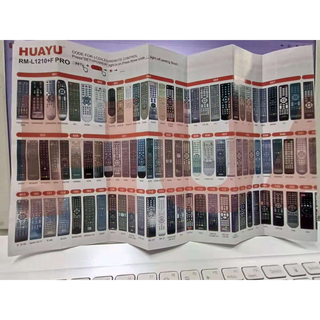 Huayu RM-L1107 X RM-L1210 RM-L1388 RM-L1098+X UNVERSUAL ALL brand รีโมทคอนลสมาร์ททีวีอเนกประสงค์ ...