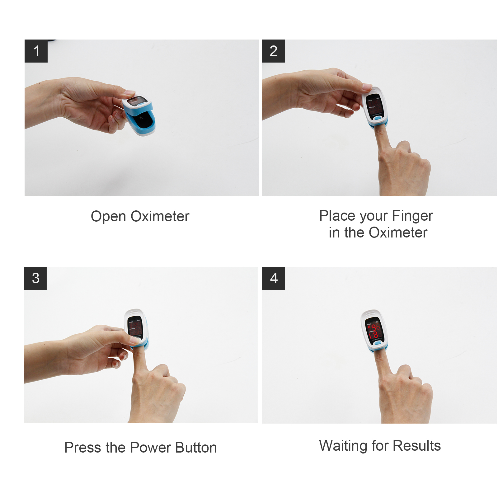 CONTECMED CMS50M Pulse Oximeter Finger Blood Oxygen Sensor O2 SpO2 ...