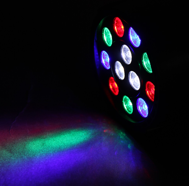 LED Mini Par Light 12LED ไฟพาร์ ไฟปาร์ตี้ ไฟดิสโก้ ไฟเทค🔴🟢🔵⚪ | Lazada.co.th