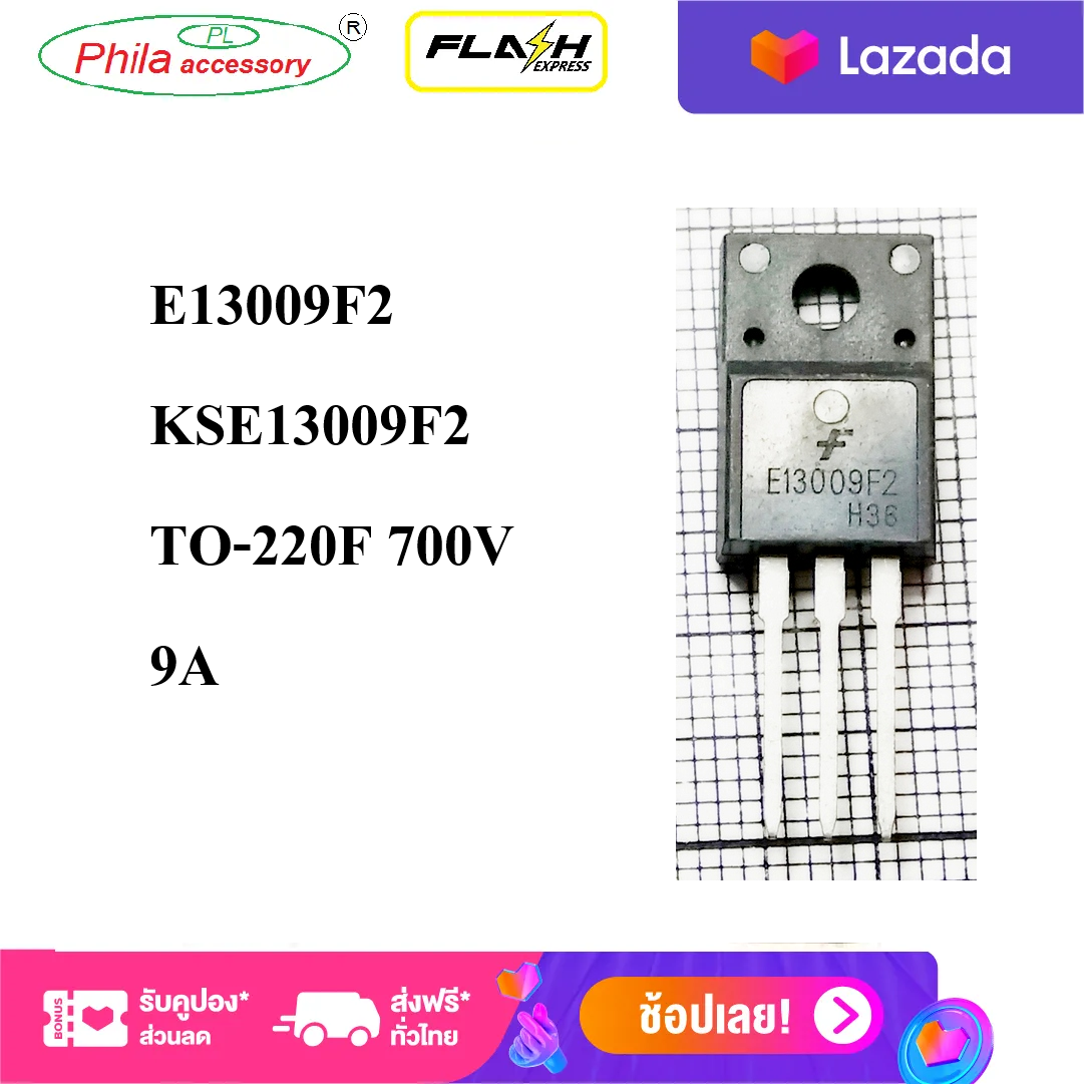 E13009F2 KSE13009F2 TO-220F 700V 9A NPN Silicon Transistor High Voltage ...