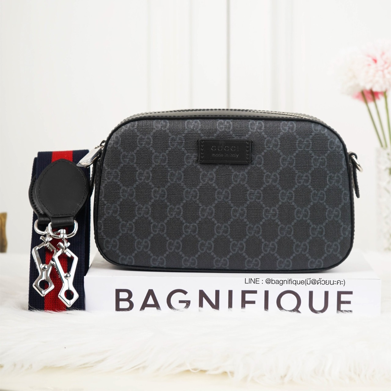 GUCCI Camera Bag Supreme Black - Bagnifique Brandname - ThaiPick