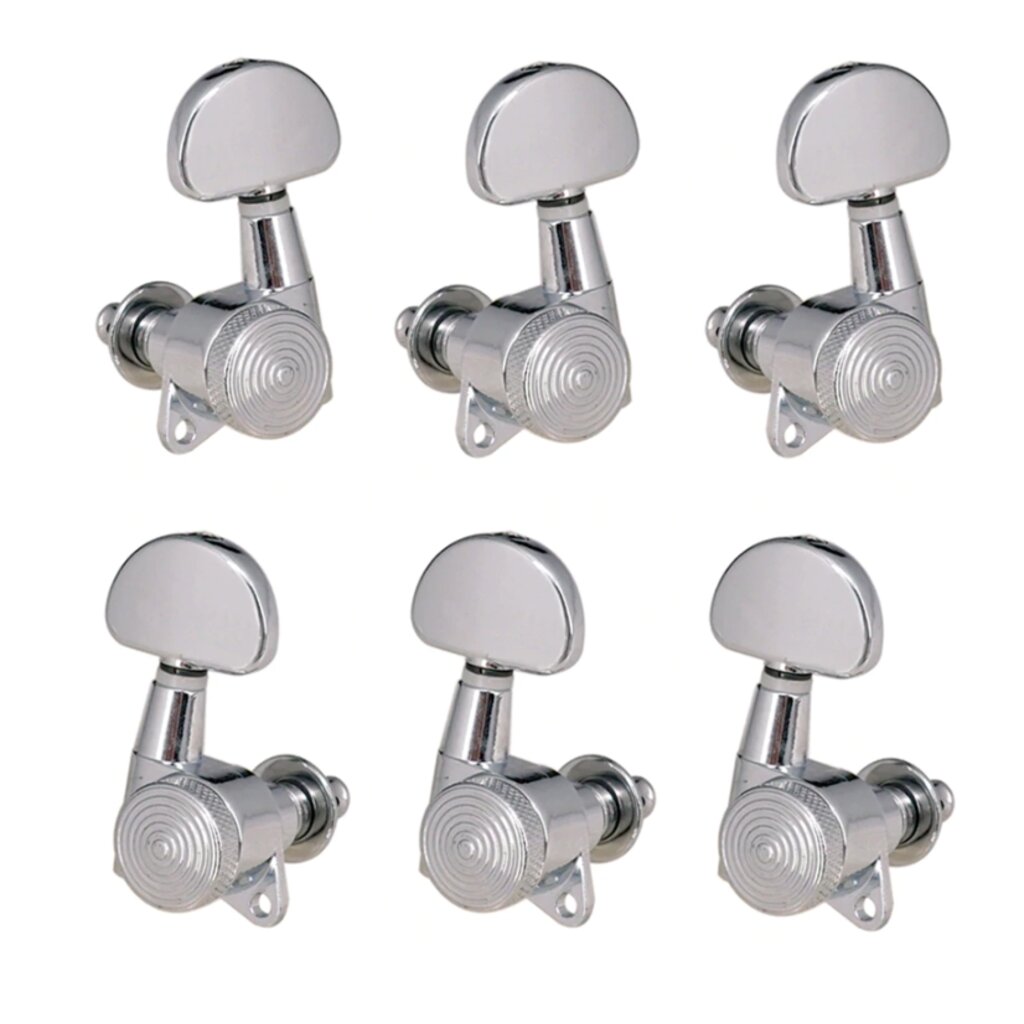 Love music!! (3+3ตัว) Fortis FD-Lock โครเมี่ยม อย่างดี ลูกบิดกีตาร์โปร่ง แบบเหล็กตัน ตัวล็อคสาย ...