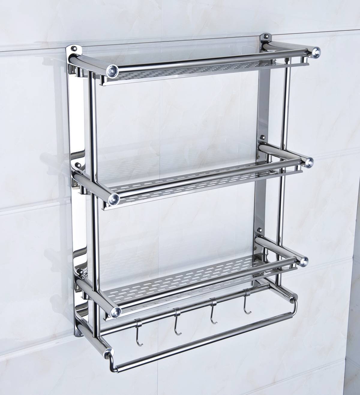 ชั้นวางของในห้องน้ำ ชั้นห้องน้ำอลูมิเนียม แบบ 3 ชั้นอลูมิเนียมA311 ...