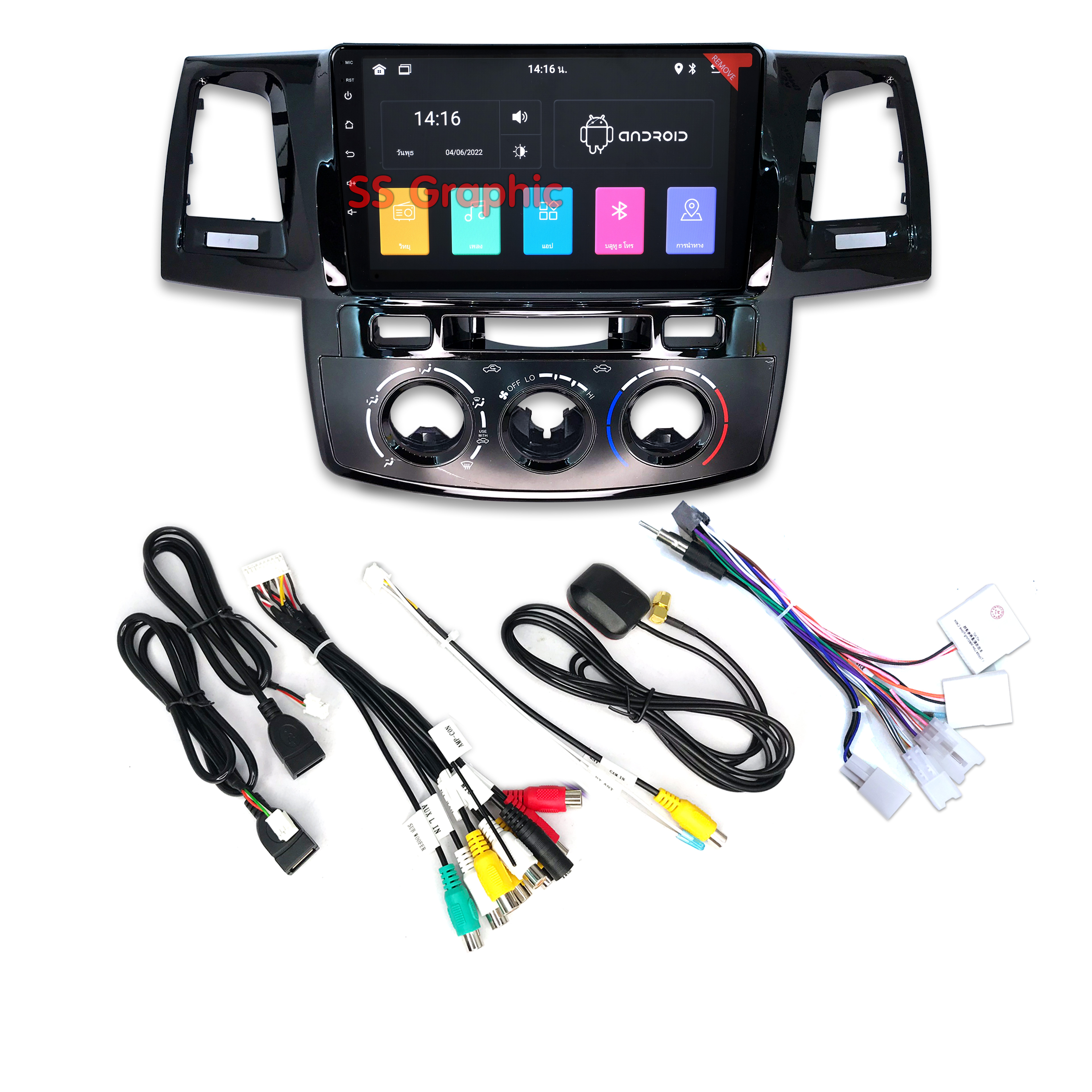 จอแอนดรอย 9 นิ้ว vigo toyota ปลั๊กตรงรุ่น จอติดรถยนต์ VIGO CHAMP แรม ...