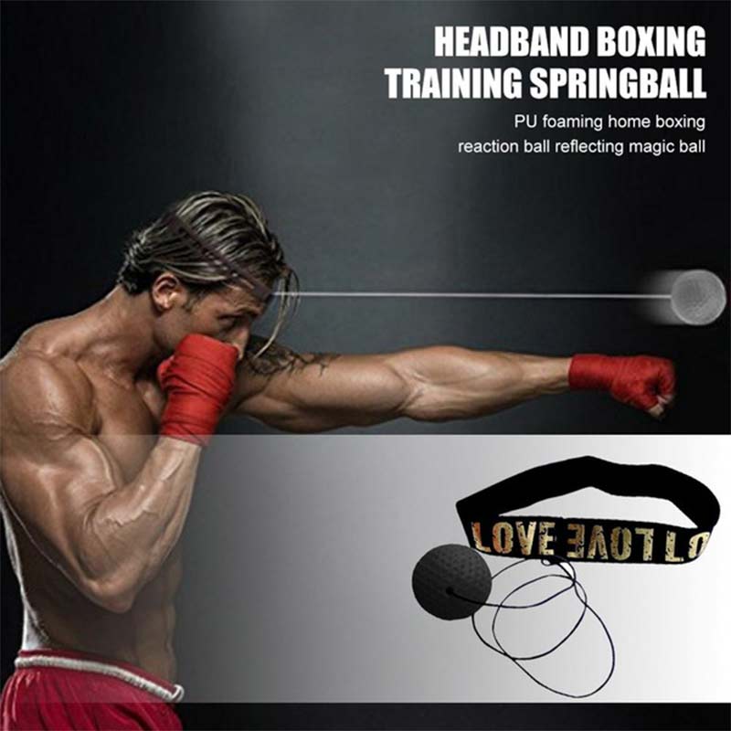 Punching Ball Bag Speed Boxing Training Set With Gloves Reflex Speed ...