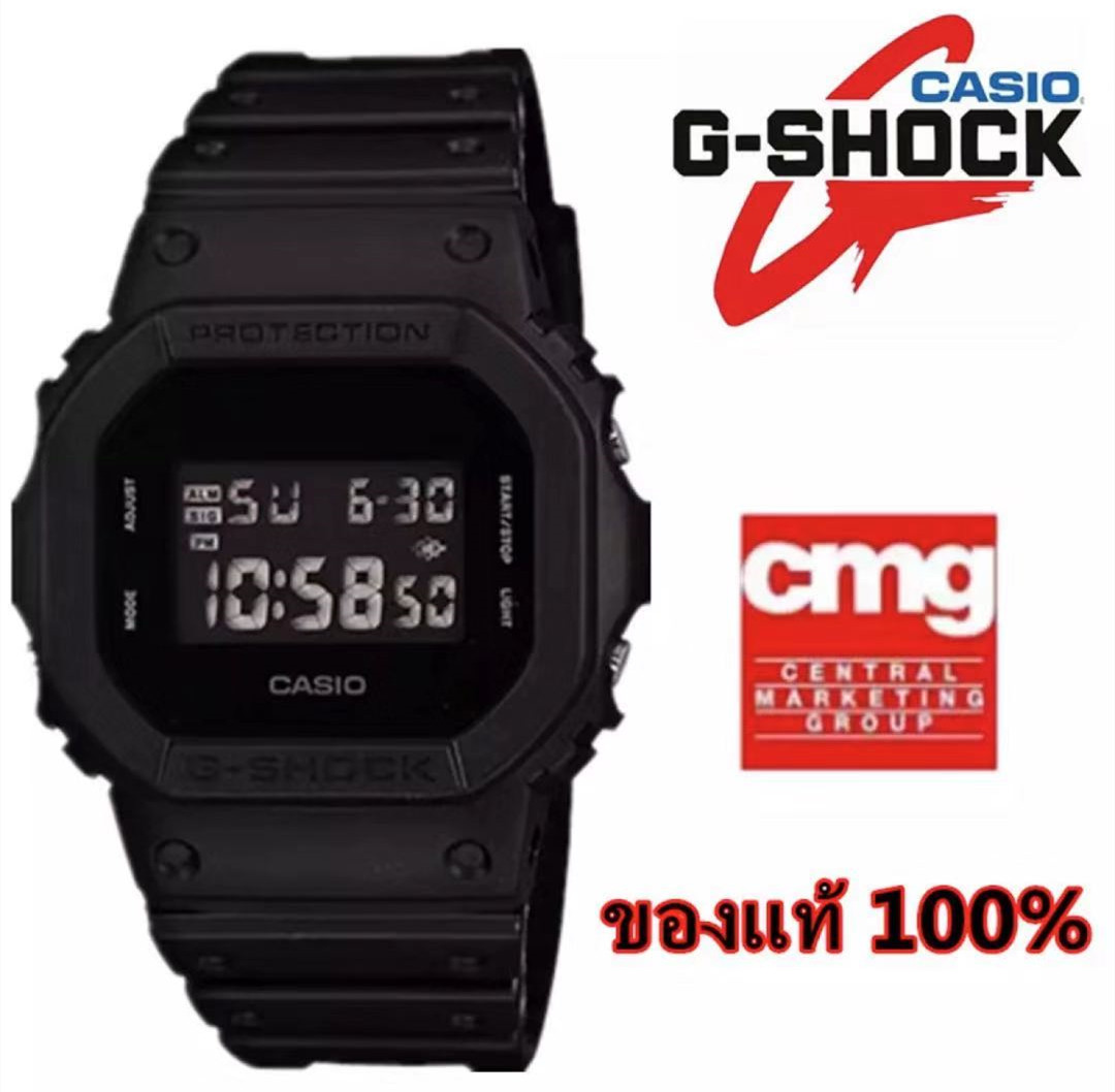 Casio G-shock แท้100% รุ่น DW-5600BB-1DR นาฬิกาข้อมือชาย ของแท้%จัดส่งพร้อมกล่องคู่มือใบประกัน ...