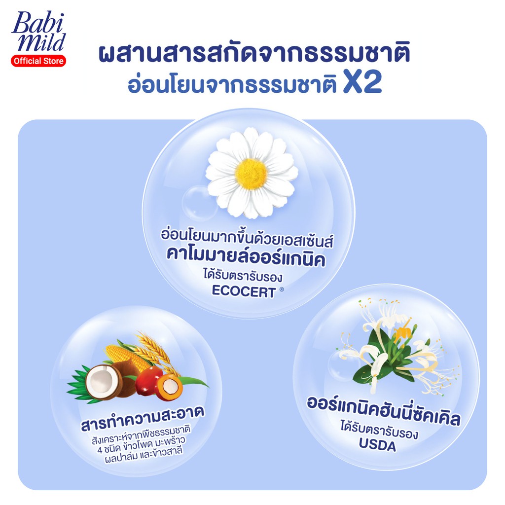 เบบี้มายด์ น้ำยาล้างขวดนมและจุกนม ขวดปั๊ม 650 มล. x2 Babi Mild Bottle ...