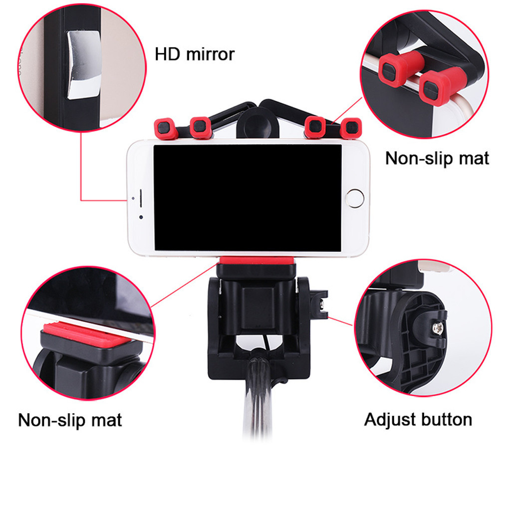 Extendable Handheld Selfie Stick Bluetooth Remote 3 In 1 ไม้เซลฟี่