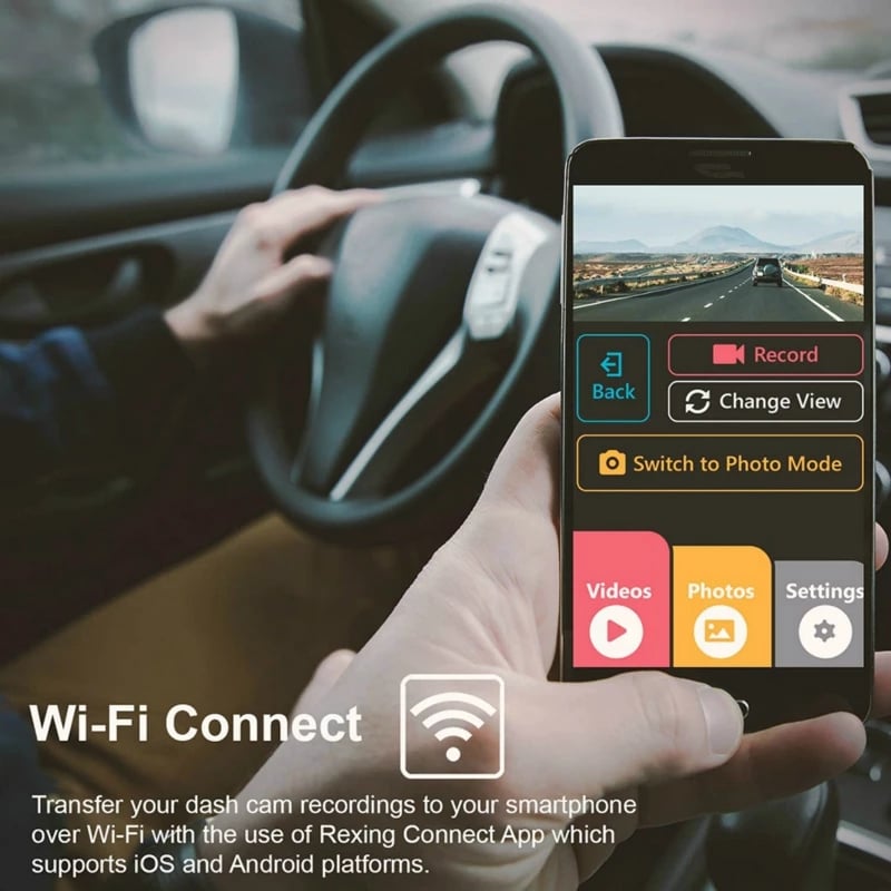 กล้องติดรถยนต์12 นิ้ว Touch Screen เต็มจอ 4K กระจกสตรีมมิ่ง HD Night ...
