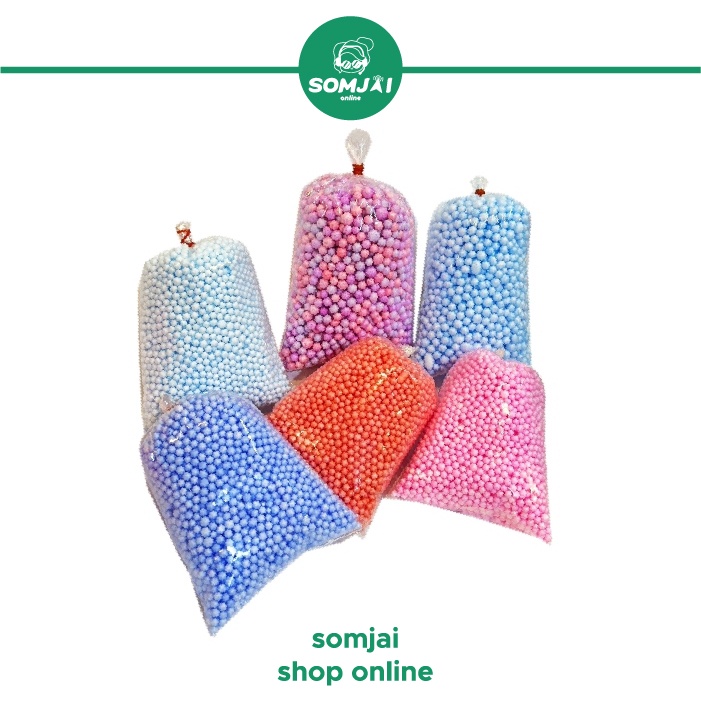 Somjai Selected เม็ดโฟม หลากสี สำหรับใส่กล่องของขวัญ ตกแต่ง DIY ...