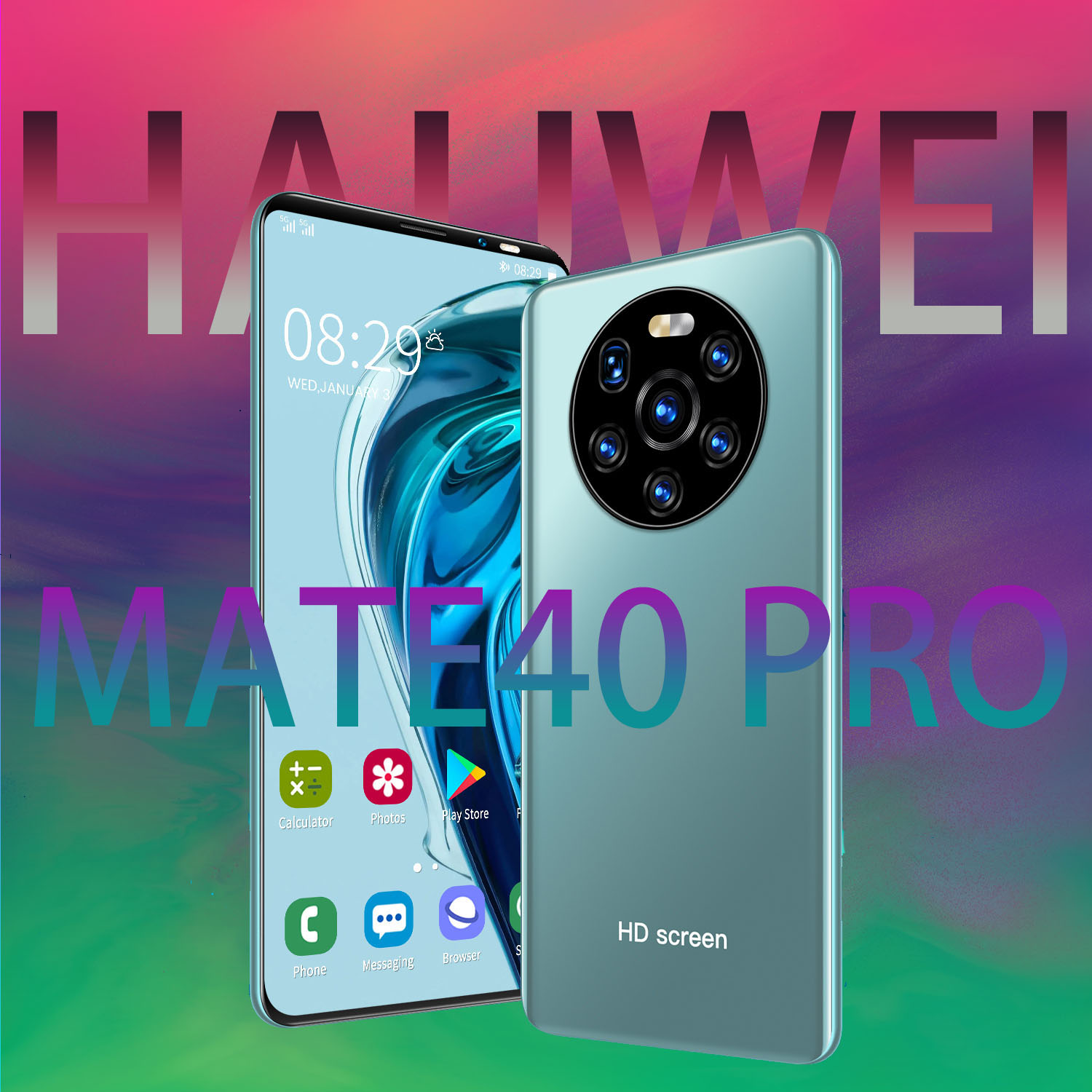 HAUWEI New arrival Mate40 pro 5.8 inch Screen 6GB +128GB 4800mAH ...