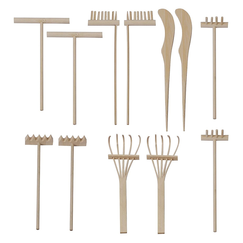 12 PCS Mini Zen Garden Rakes DIY Sand Zen Garden Tools for Office ...