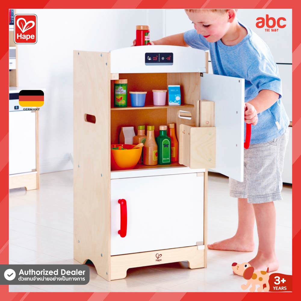 Hape ของเล่นไม้ ตู้เย็นเด็ก White Fridge-Freezer ของเล่น เด็ก ของเล่น ...