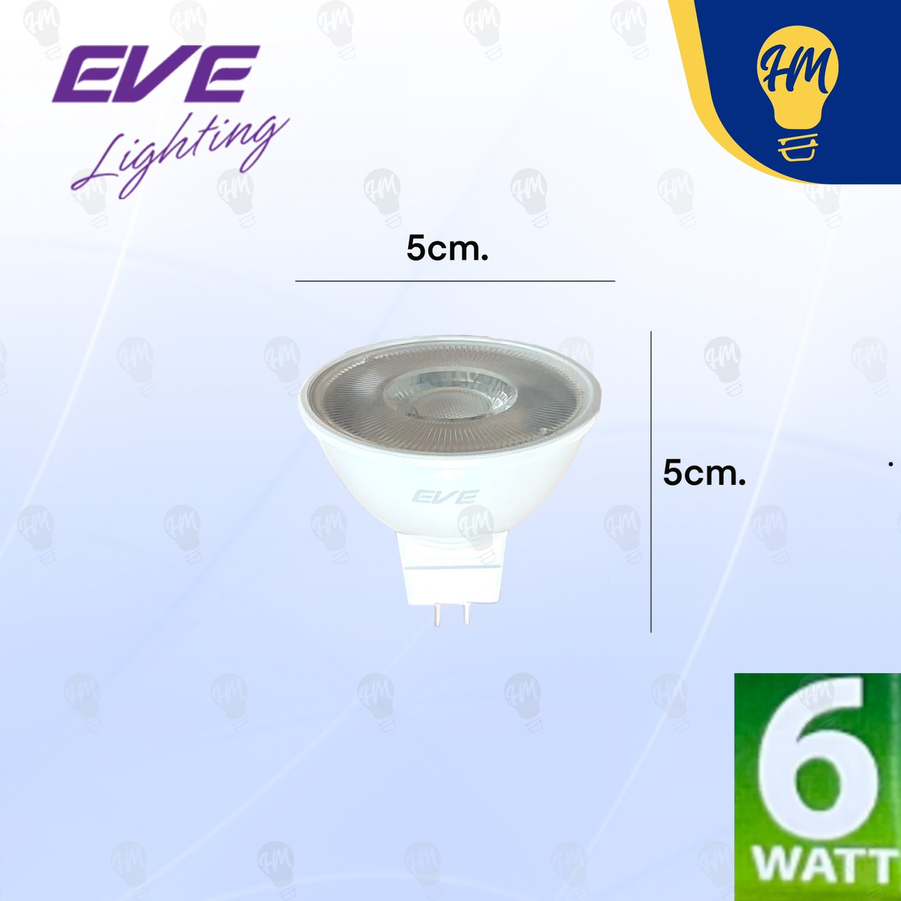 EVE หลอดไฟ MR16 LED 4w./6w. 220v. (แบบต่อตรง) แสงขาว/แสงวอร์ม รุ่น ...