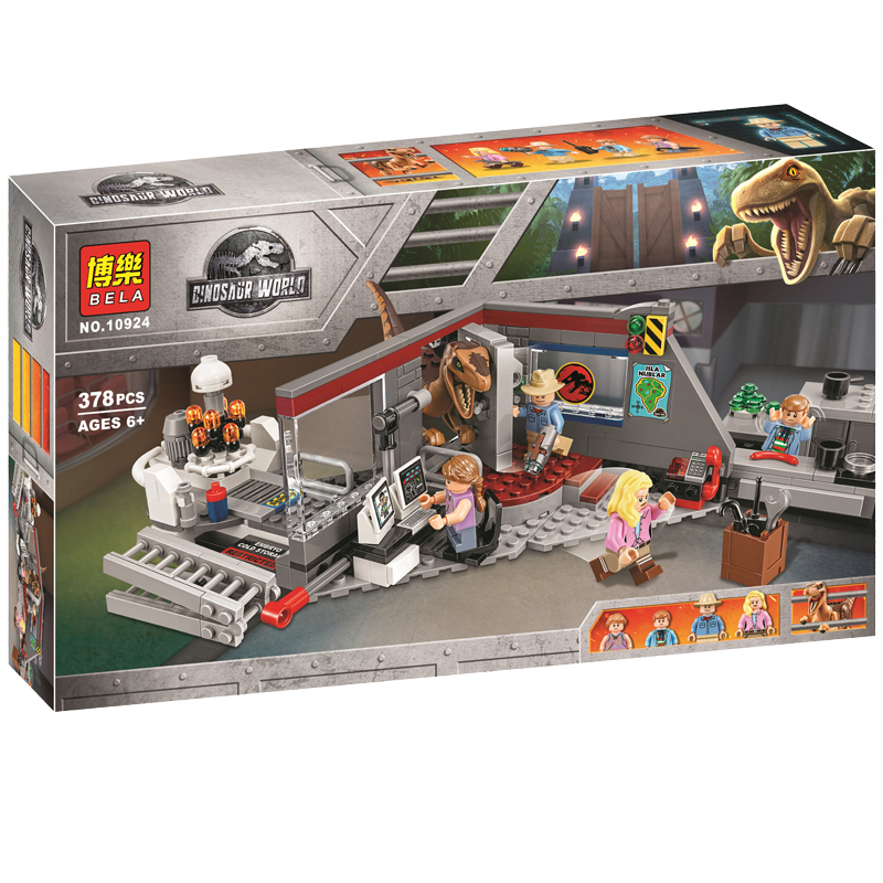 Lego Building Blocks 75932 Jurassic World 2 Raptors Chasing Dinosaurs ...
