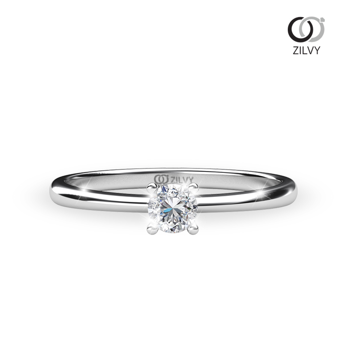 Zilvy แหวนเพชรผู้หญิงเพชรรวม 0.10 กะรัต น้ำร้อย - Zilvy - ThaiPick