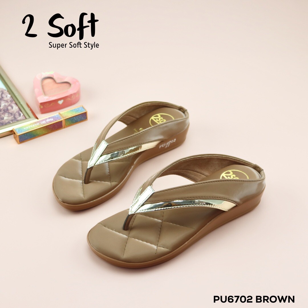 Soft Mindy รองเท้าแตะเพื่อสุขภาพ แฟชั่นผู้หญิง รุ่นใหม่ล่าสุด รุ่น 6702 ...