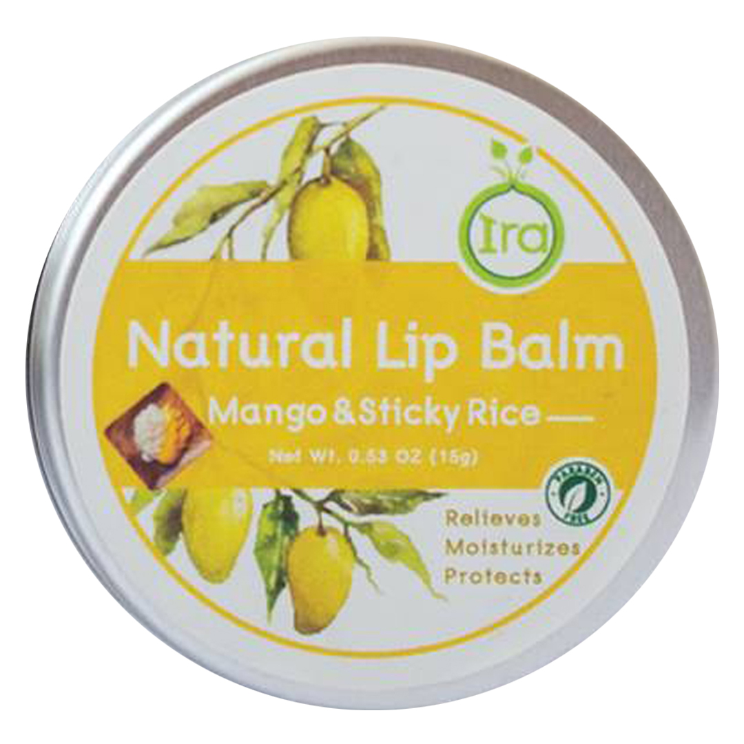 IRA Natural Lip Balm แบบตลับ 10 กรัม ไอรา ลิปบาล์ม ให้ความชุ่มชื้น สาร ...