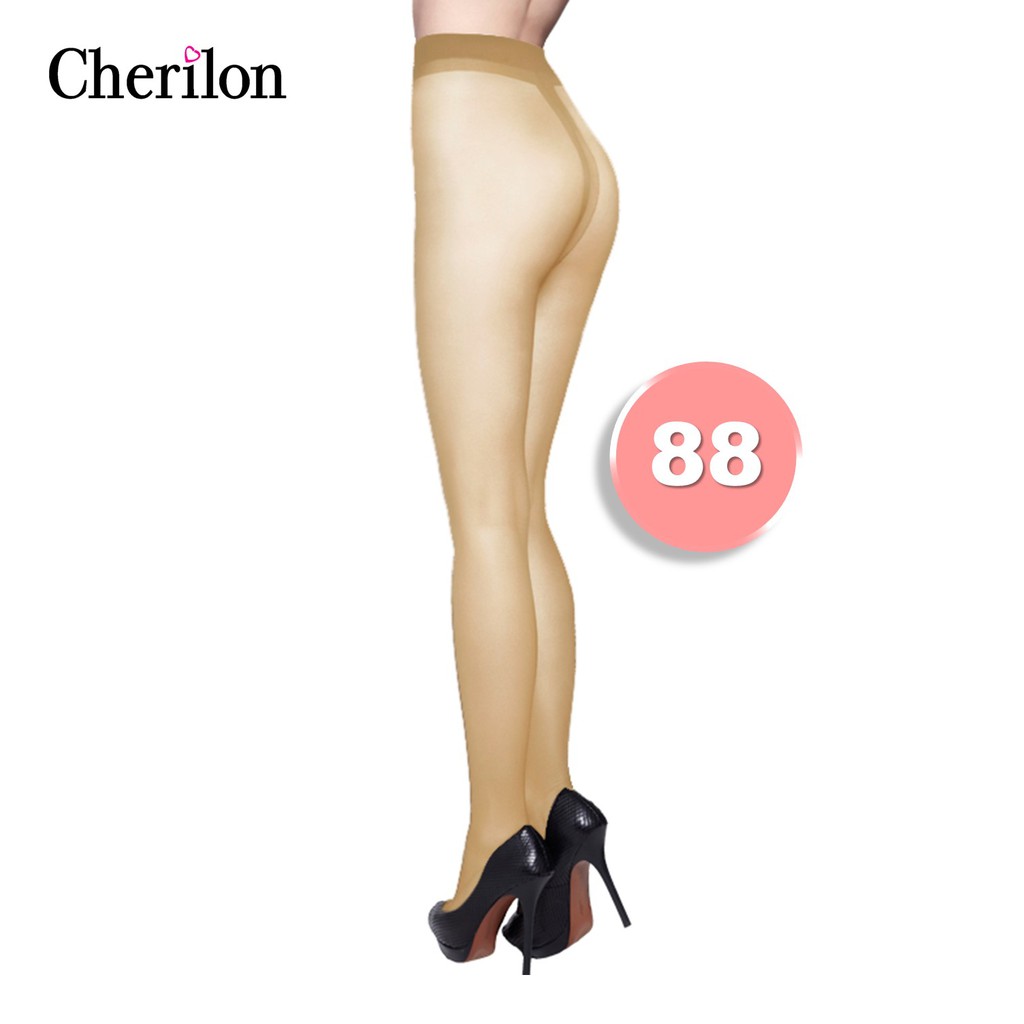 Cherilon Nude (2 คู่) ถุงน่อง เนื้อลินินเชียร์ สีเนื้อ 88 เนียน บาง กระชับ ดูเป็นธรรมชาติที่สุด ...