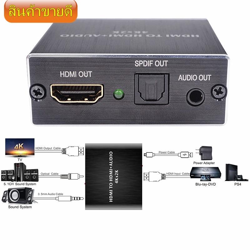 [ส่ง KERRY] HDMI Audio Extractor Optical Toslink ( SPDIF) และ 3.5 มม. ...