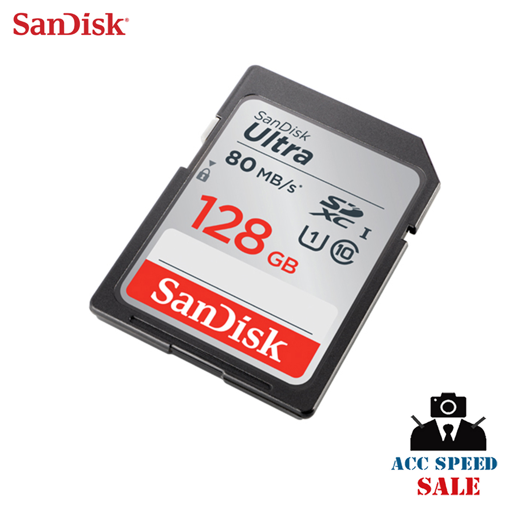 SANDISK ULTRA SDXC UHS-I 128 GB CLASS 10 80MB/533X With Adapter - acc speed sale - ThaiPick