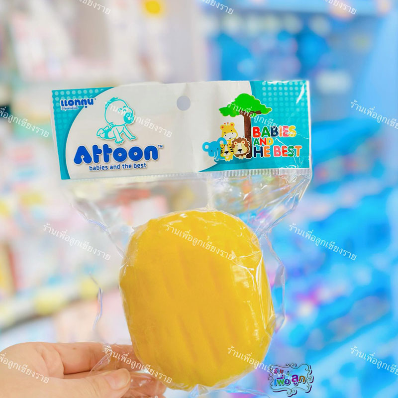 Attoon แอดตูน ฟองน้ำอาบน้ำ - ฟองน้ำธรรมชาติเทียม - Triplets - ThaiPick